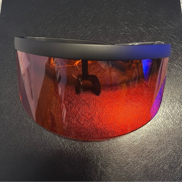 Accessories | New Futuristic Oversized Visor Sunglasses Face Shield Red ...